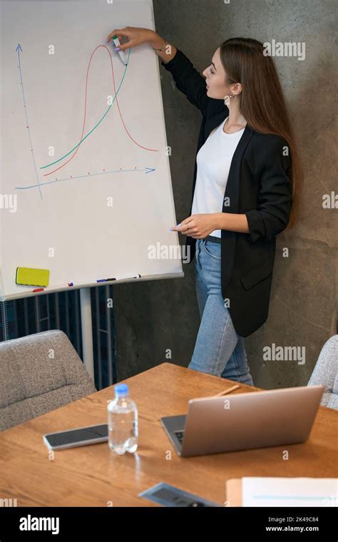 Female Entrepreneur Giving Business Presentation To Online Audience