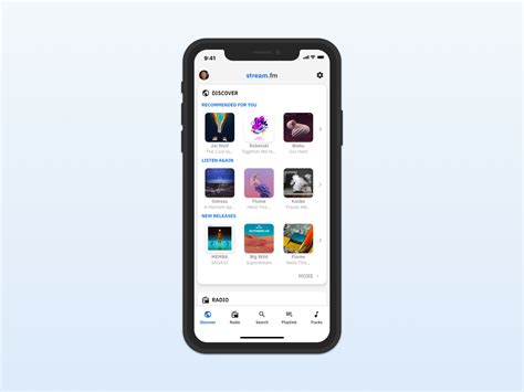Scroll Music App Discover View By Andrew Zeller On Dribbble