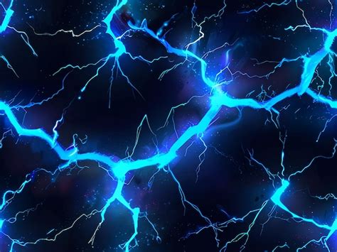 Premium Photo Blue Lightning Abstract Plasma Background