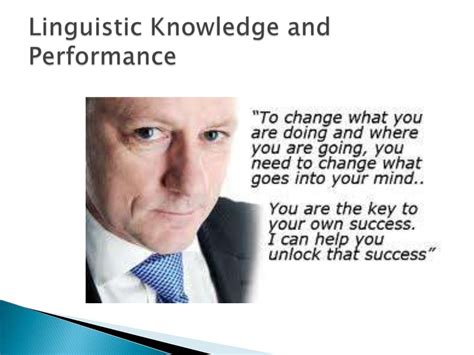 Linguistic Knowledge And Performance