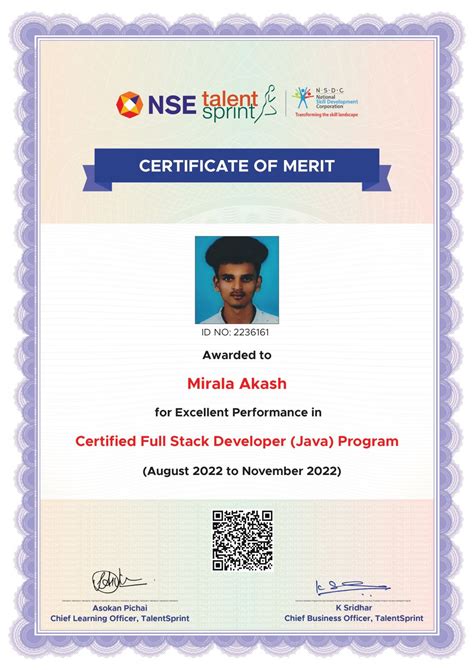 M Akash On Linkedin Nsetalentsprint Talentsprint Java Thankyou