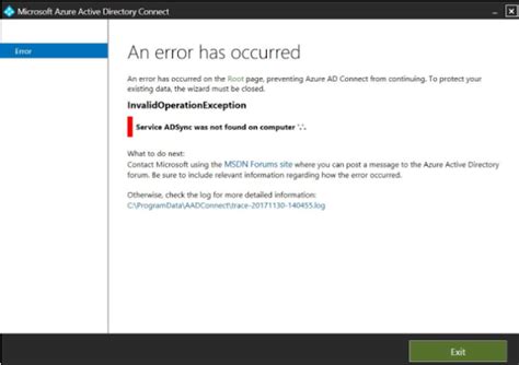 Failed Install Azure Ad Connect Orbid365