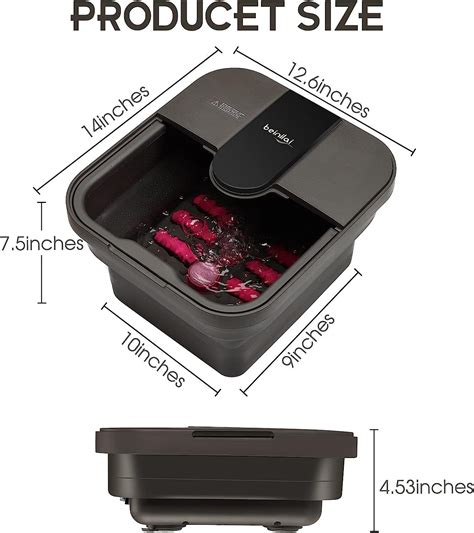 Beinilai Collapsible Foot Spapedicure Foot Spa With Heat And Massage