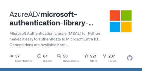 Github Azureadmicrosoft Authentication Library For Python Microsoft