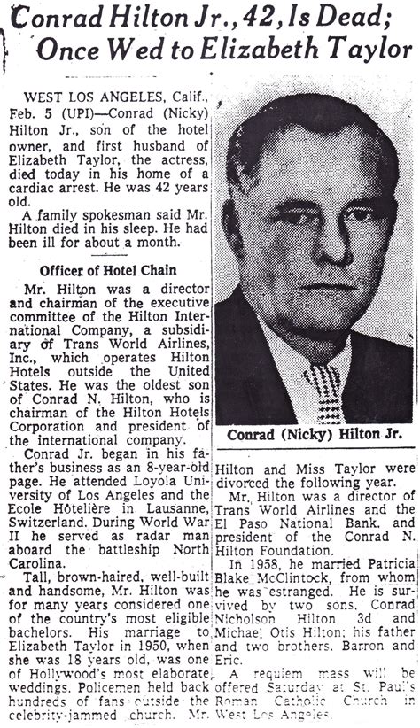 Constance Francesca Hilton Conrad Hilton