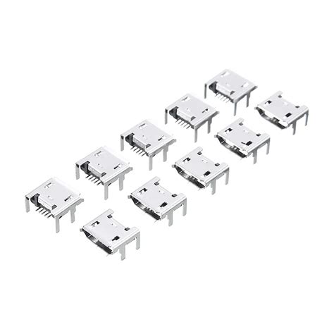 Business And Industrial 10pcs Micro Usb Type B 5 Pin Female Socket 4