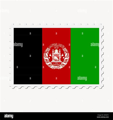 Afghanistan Flag Clipart Postage Stamp Vector Stock Vector Image And Art