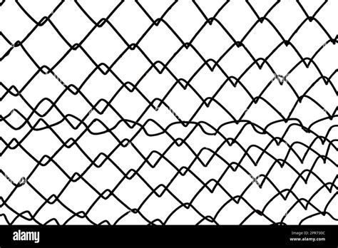 The Texture Of The Metal Mesh Torn Destroyed Broken Metal Mesh On A