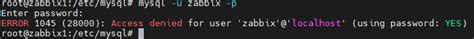 Zabbix Problem Can T Connect To Database Mysql Zabbix Forums
