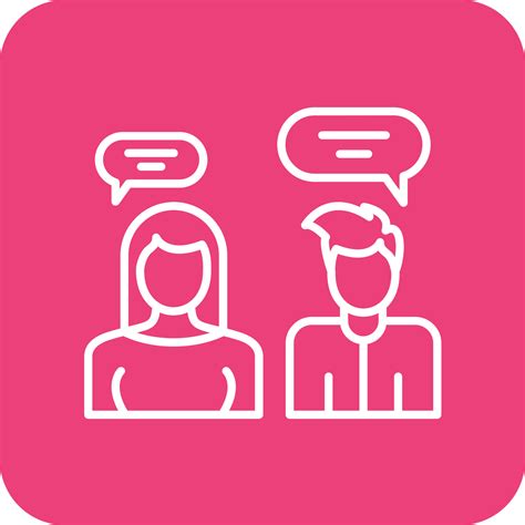 Chatting Line Round Corner Background Icons 14724456 Vector Art At Vecteezy
