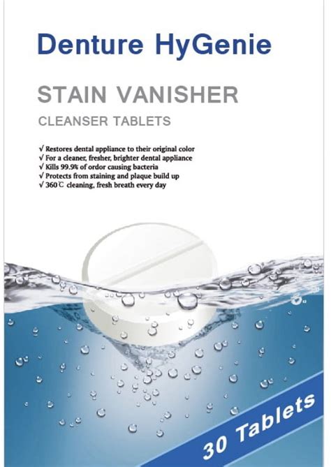 Denture Hygenie Denture Whitening And Cleaning Tablets