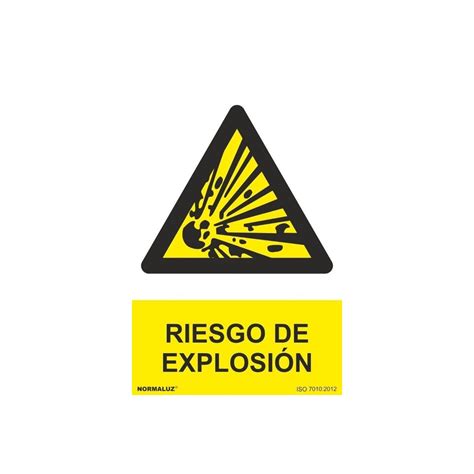 Señal Advertencia Riesgo De Explosión