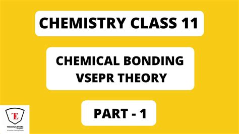 Chemical Bonding Class 11 Vsepr Theory Part 1 Youtube