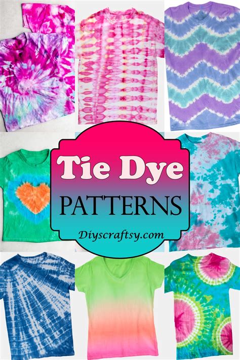 250 Creative Tie Dye Patterns Free Kinitting Patterns