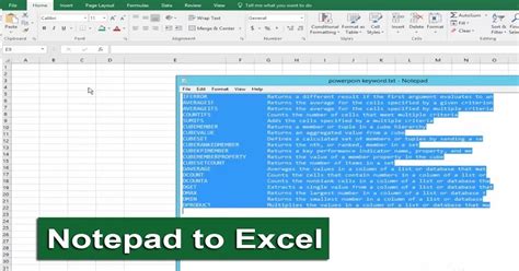 Cara Convert Atau Copy File Text Notepad Ke Microsoft Excel Sharing