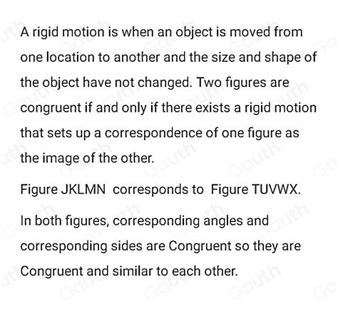 Solved Use The Drop Down Menus To Explain If The Two Figures Below Are