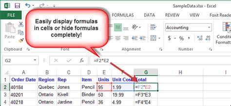 How To Show Formulas In Cells And Hide Formulas Completely In Excel 2013