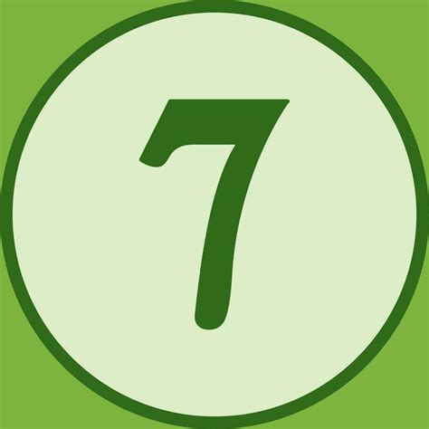 Number Seven Vector Icon 31380947 Vector Art At Vecteezy