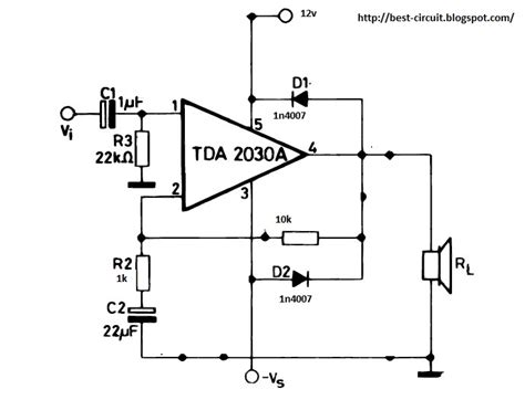Tda2030a Circuit Diagram