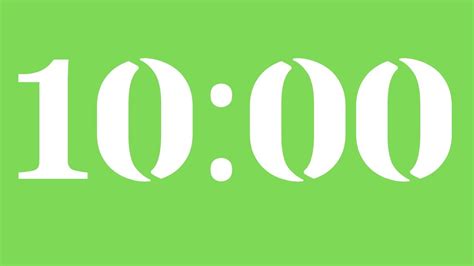 Timer Green Screen 10 Minute Green Screen Timer With Alarm Youtube