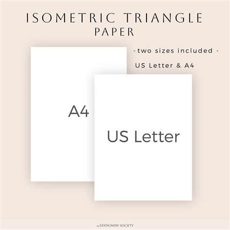 Isometric Triangle Graph Paper Printable Pdf Digital Desk