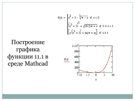 Mathcad задать функцию