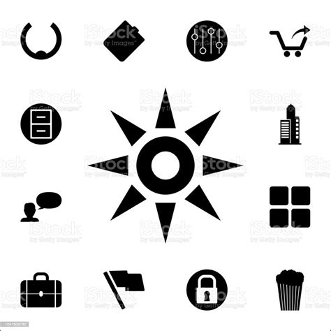 太陽のアイコンweb とモバイルの Web アイコンの普遍的なセット Guiのベクターアート素材や画像を多数ご用意 Gui まぶしい