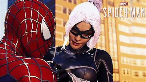 Marvels Spider Man Ps4 All Black Cat Scenes 4k Ultra Hd Youtube