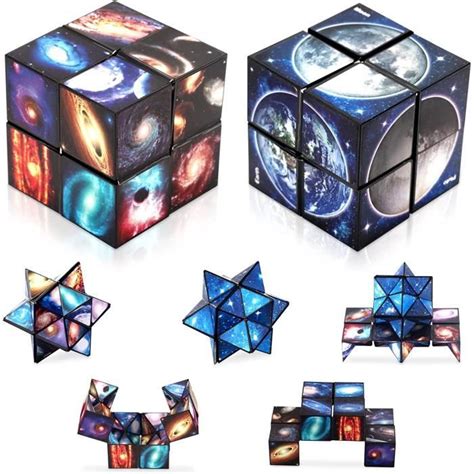 KATELUO Cube Magique Cube Magique étoile 2 en 1 Cube 3D Infini