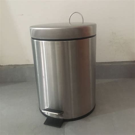 Ikea STRAPATS Stainless Steel Pedal Bin Furniture Home Living