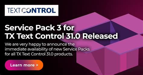 Service Pack 4 For Tx Text Control 310 Released