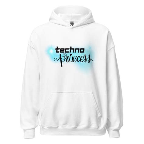 Techno Hoodie Techno Princess Hoodie Etsy