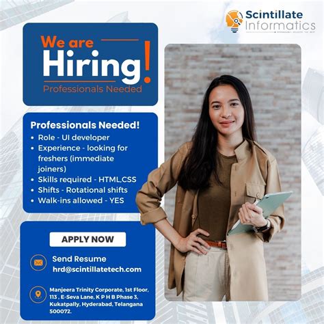 Scintillate Informatics Private Limited On Linkedin We Are Looking For Dynamic Freshers Who