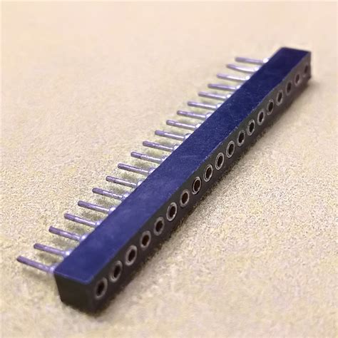 1 778mm Pitch Female Sip Socket 1x19pos Straight Header Machine Pin Pps H 3 0mm Connector