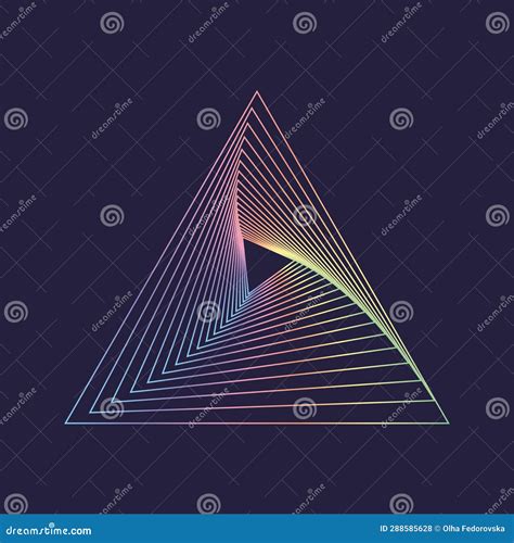 Triangle Mobius Strip Mobius Band Mobius Loop Option 2 Stock Illustration Illustration Of