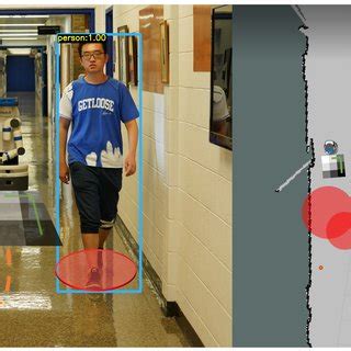 The Left Figure Shows Our Fetch Robot Navigating In The Corridor Of The