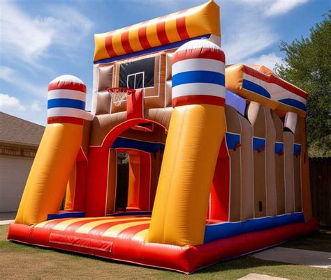 Basketball Bounce House With Hoop
