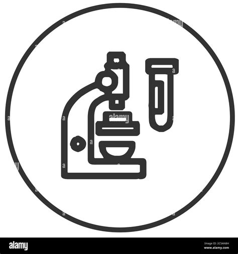 Test Sample Microscope Stock Vector Images Alamy
