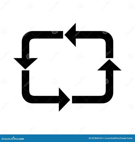 Arrows Rotating Icon Stock Vector Illustration Of Dividers 257843133