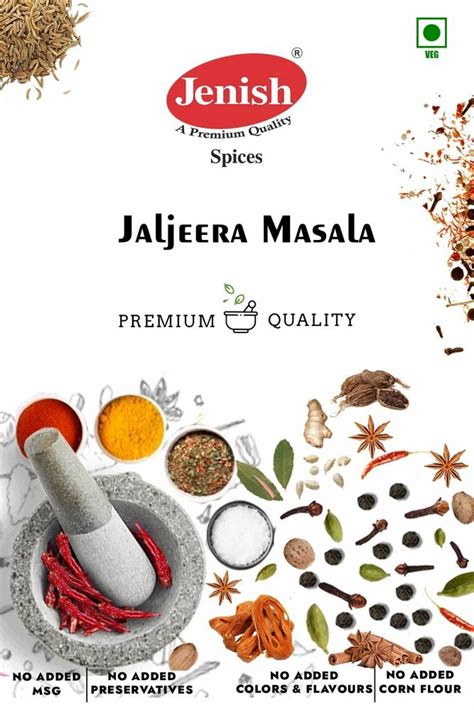 Jenish Jaljeera Masala Packaging Size 250 G Packaging Type Packet
