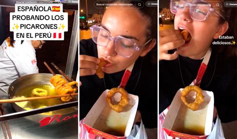 Joven Española Prueba Picarones Por Primera Vez En Lima Y Tiene