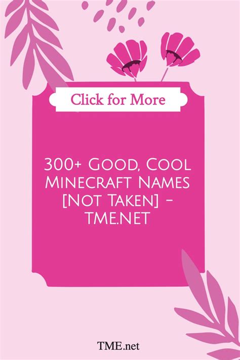 200 Great Minecraft Names Generator Good Minecraft Names Names