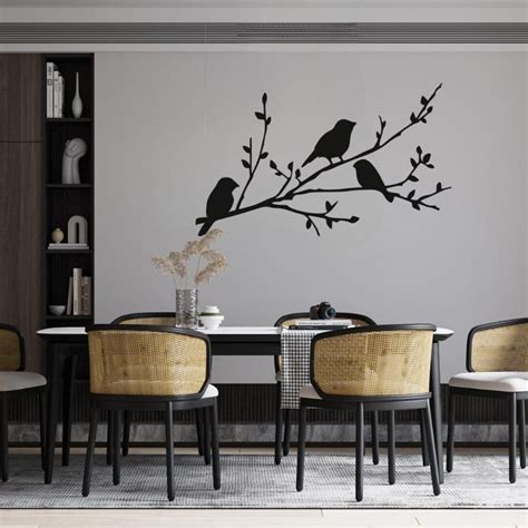 Metal Birds Wall Art Metal Wall Decor Birds On Branch Birds Sign