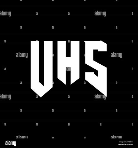 Uhs Letter Logo Design For Technology Company Uhs Logo Design Black