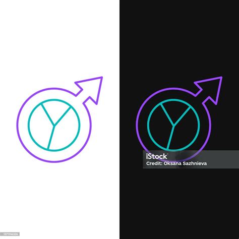 Line Financial Growth Icon Isolated On White And Black Background