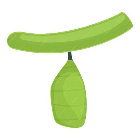 Premium Vector Green Cocoon Icon Cartoon Vector Silk Nature Natural Larva