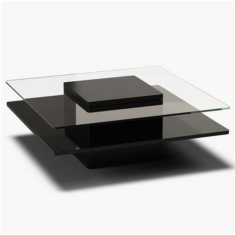 Coffee Table Square Metalglass 003 3d Model 15 Obj Fbx Max Free3d