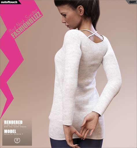 Fashion Blizz Boat Neck Sweater For Genesis Female S D Figure Assets Outoftouch