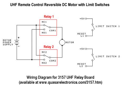 DC Motor Reversing Circuit Timer Or Remote Control Quasar Electronics