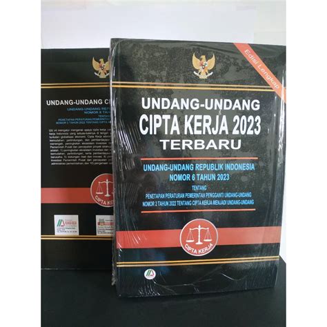 Jual Undang Undang Cipta Kerja 2023 Terbaru Edlengkap Shopee Indonesia